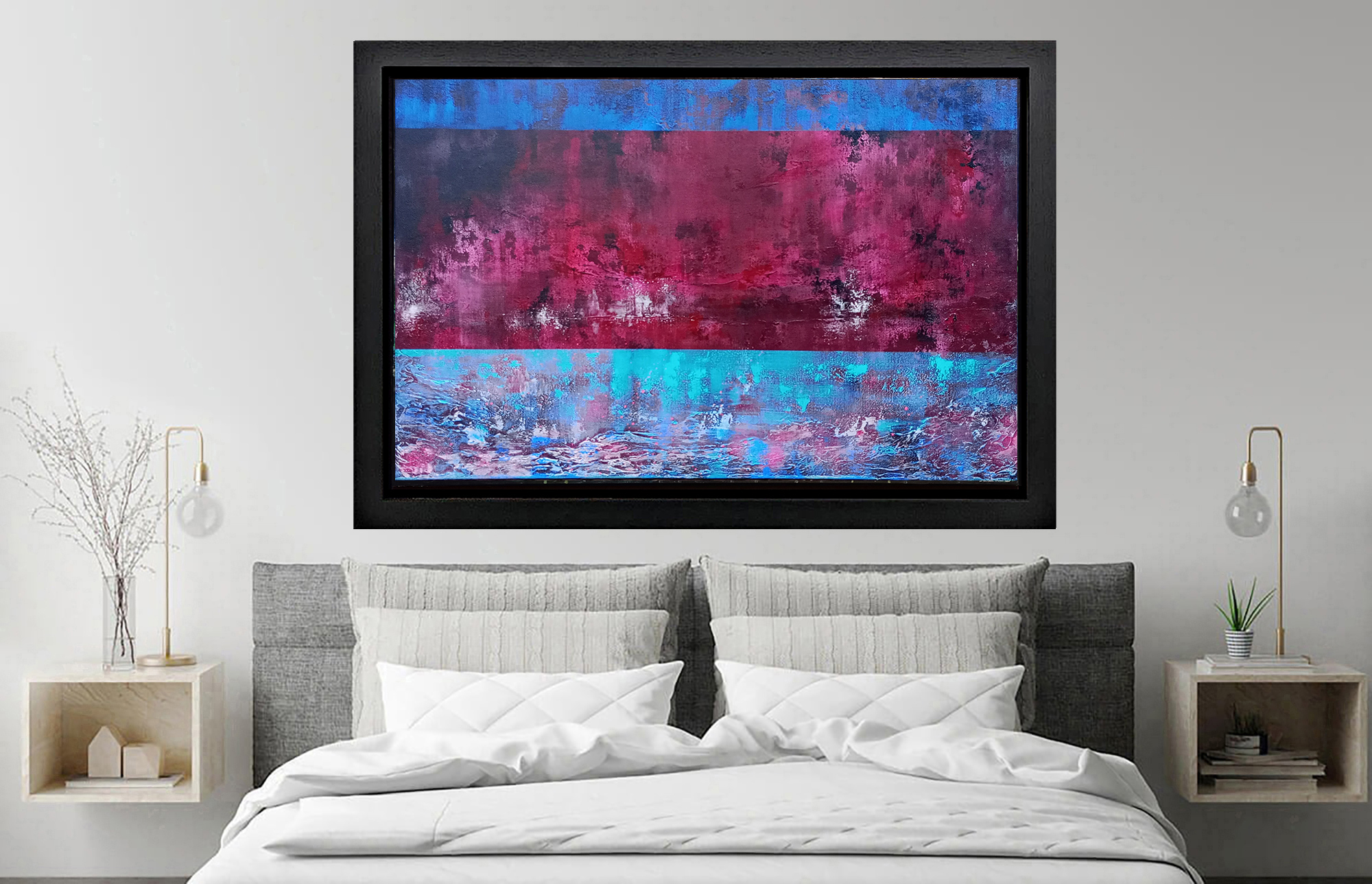CONSEQUENTIAL STRANGERS Textured Abstract Painting 120 X 80CM - Susan ...